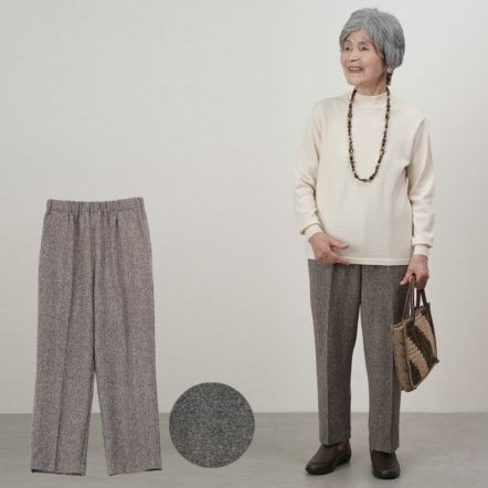 日本製 紳士 尾州毛混 ツイードパンツ 股下60cm/65cm/70cm 日本製 紳士 尾州毛混 ツイードパンツ 股下60cm/65cm/70cm